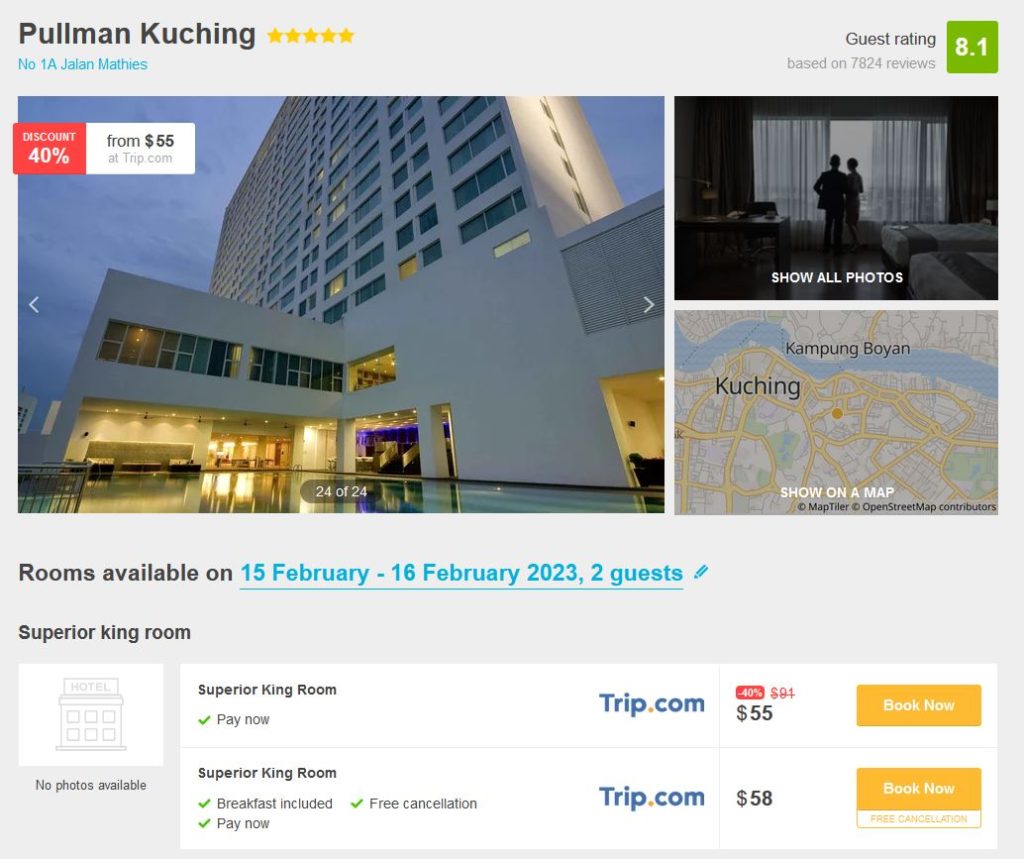 Malaysia: Stay At 5* The Pullman Kuching From Only $ 55 Per Night/room ...