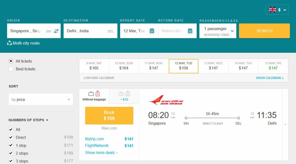 Amazing Eco Flight Deal!: Fly Nonstop From Singapore To India For Just ...