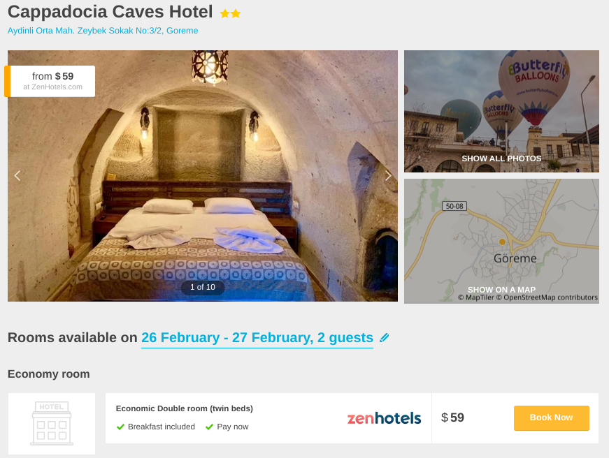 Turkey: Stay In The Extraordinary Cappadocia Caves Hotel From Only $59 ...