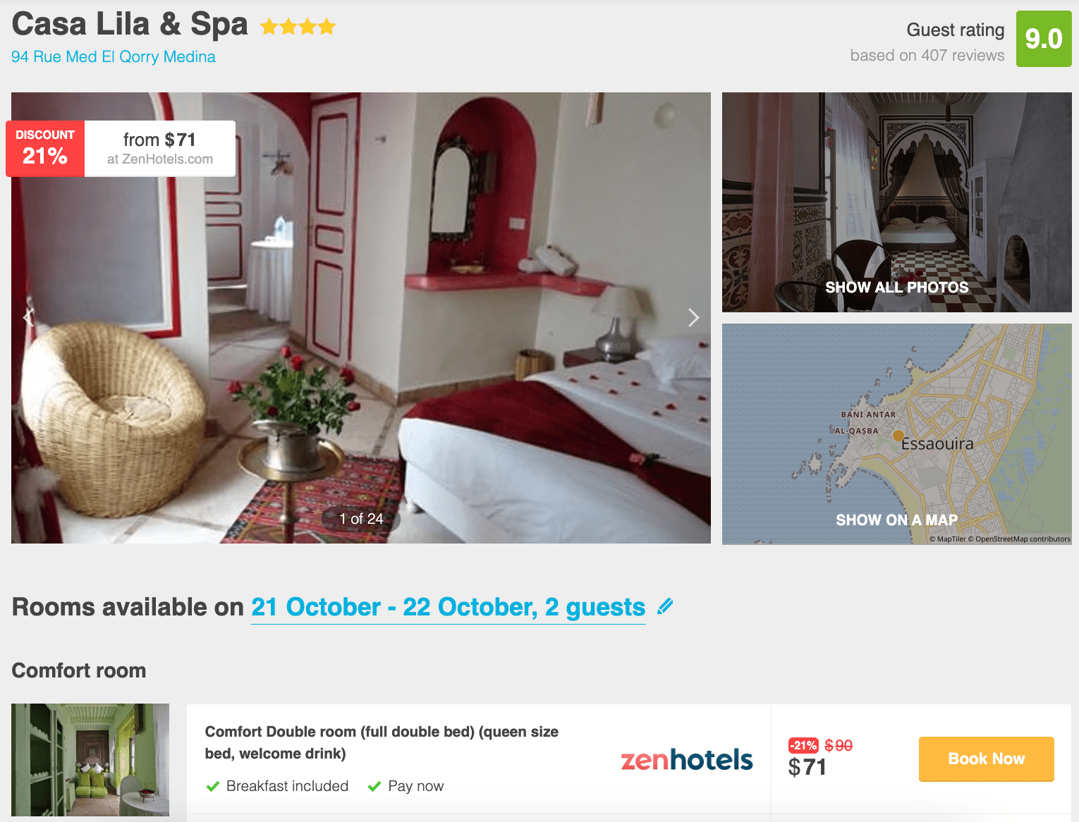 Essaouira, Morocco: 21% OFF Stunning 4* Casa Lila & Spa From Only $71 ...