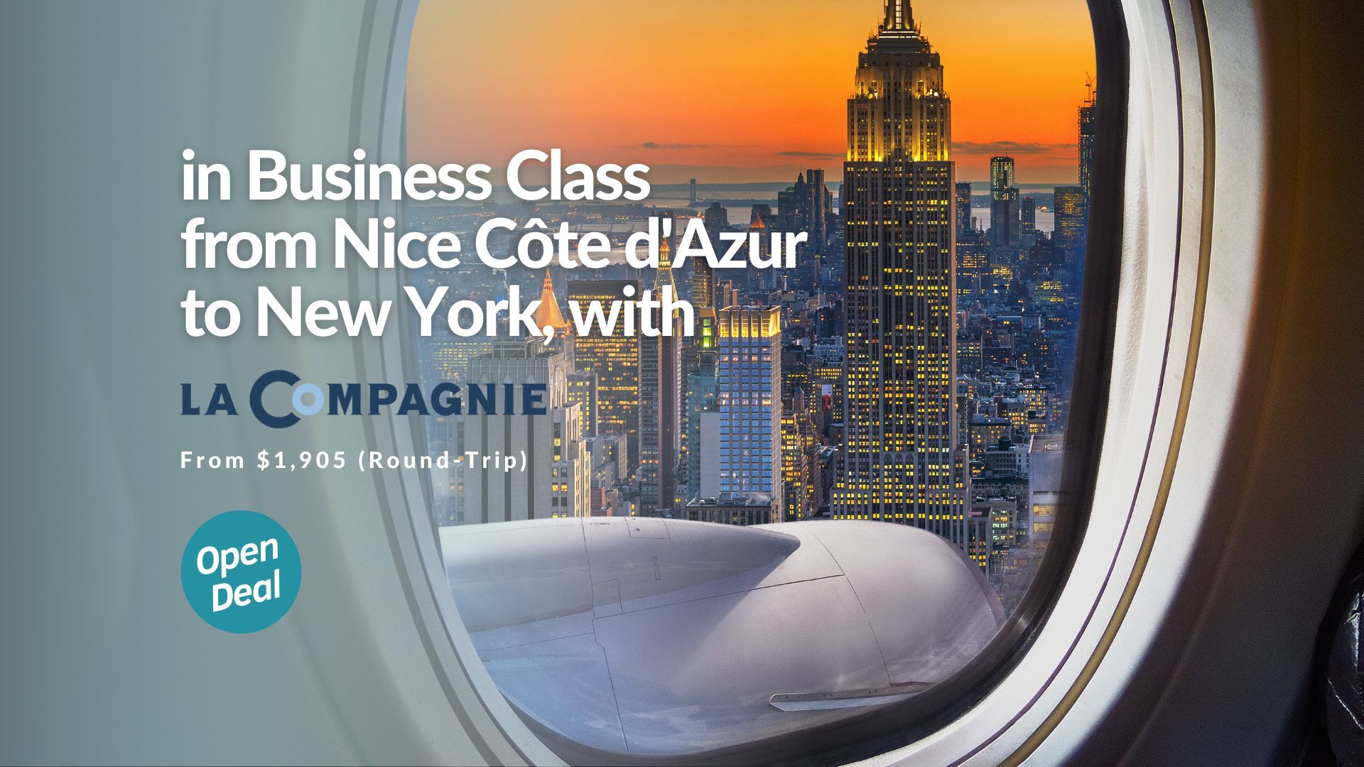 La Compagnie Blue Friday Sale! In BUSINESS CLASS From Nice Côte D'Azur ...
