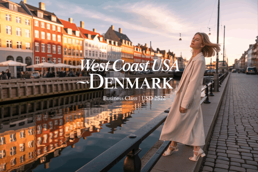 In NONSTOP BUSINESS CLASS From West Coast USA To Denmark Starting From ...