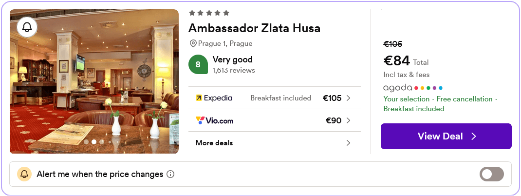 Prague, Czechia: Luxury 5-star Ambassador Zlata Husa Hotel From Only € ...