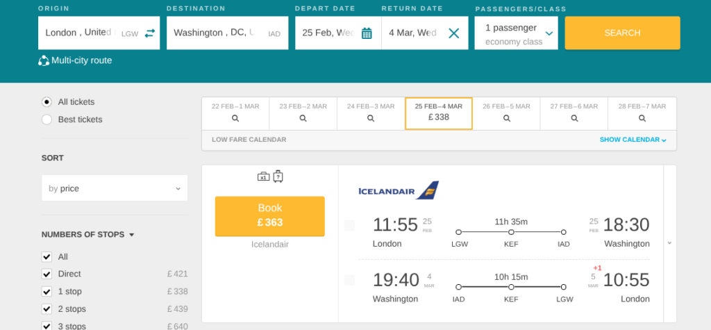 Cheap Flights From UK To Washington DC, USA From Only £363 Round-trip ...